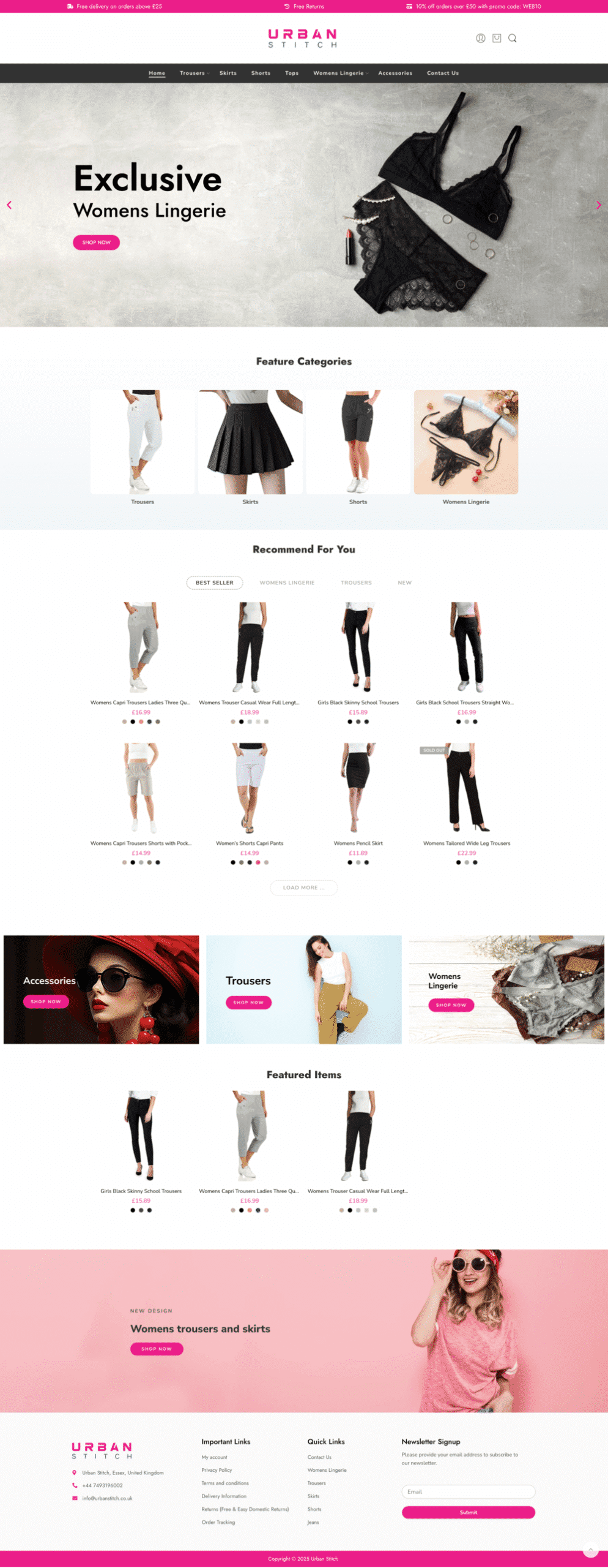 Urban Stitch - Small Business Website Design Australia